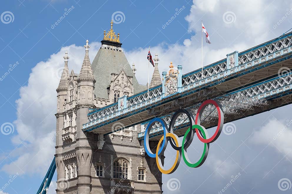 De Olympische Ringen Van Londen Redactionele Stock Afbeelding - Image ...