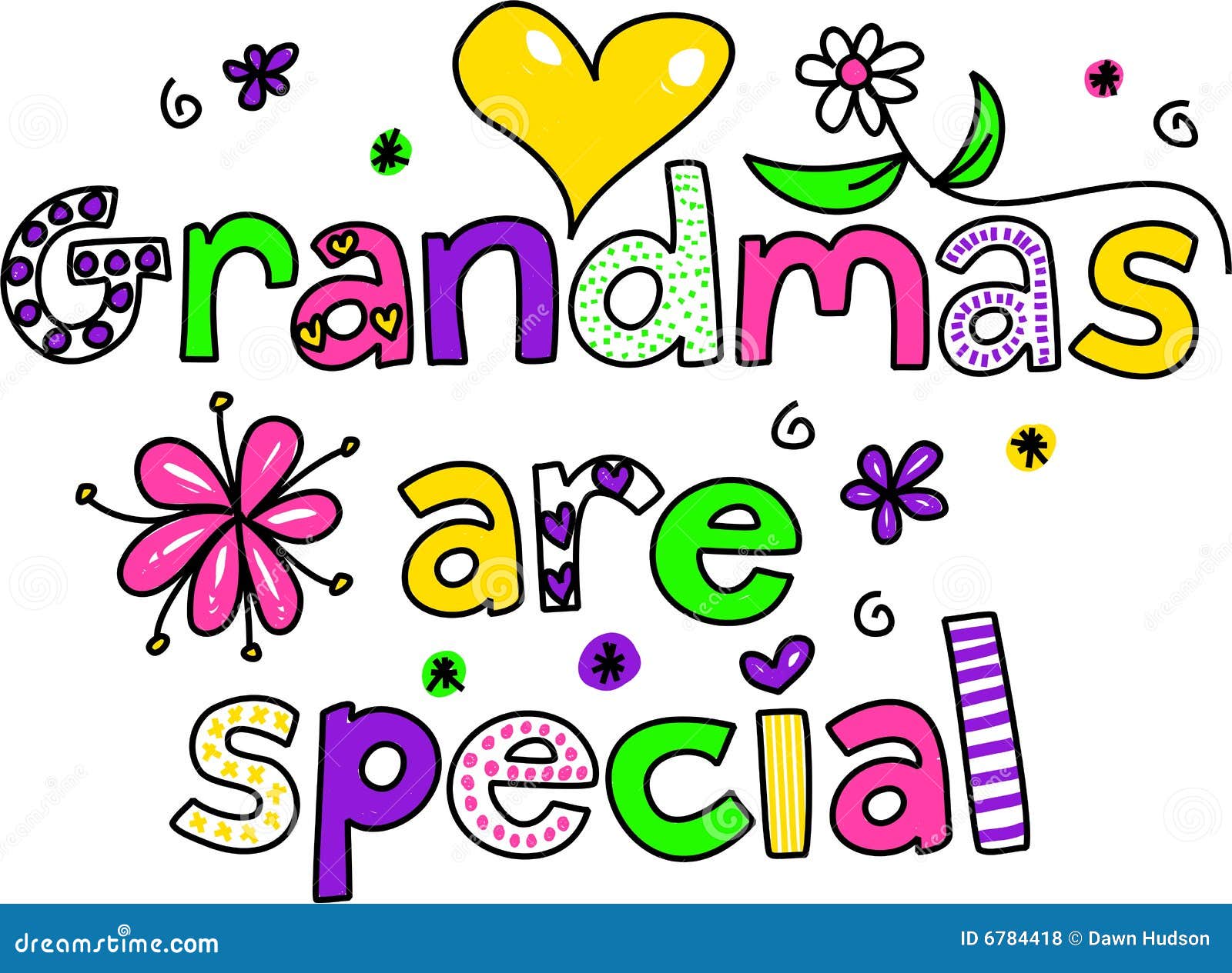 De oma's zijn speciaal vector illustratie. Illustration of relatief ...