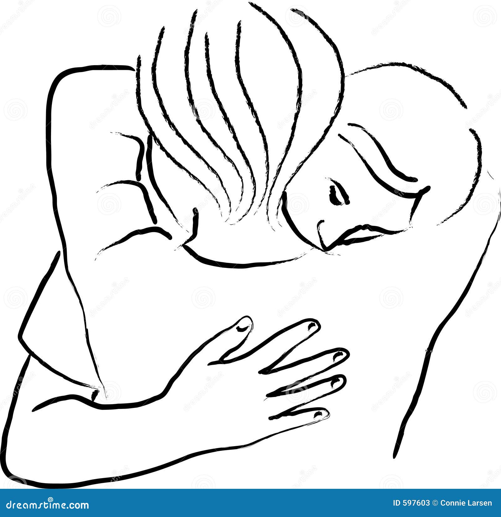 De Omhelzing van de troost stock illustratie. Illustration of troost ...