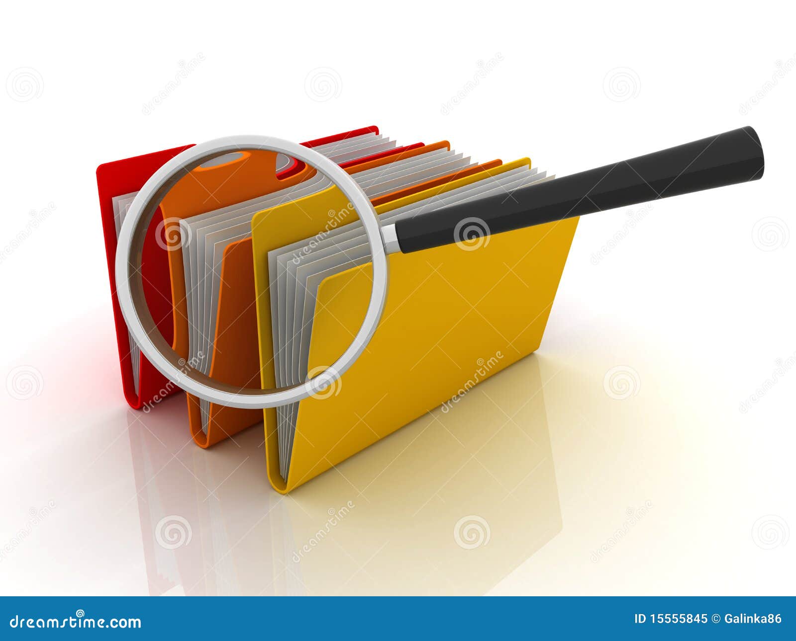 De Omslagen of Het Archief Van Het Onderzoek Stock Illustratie ...