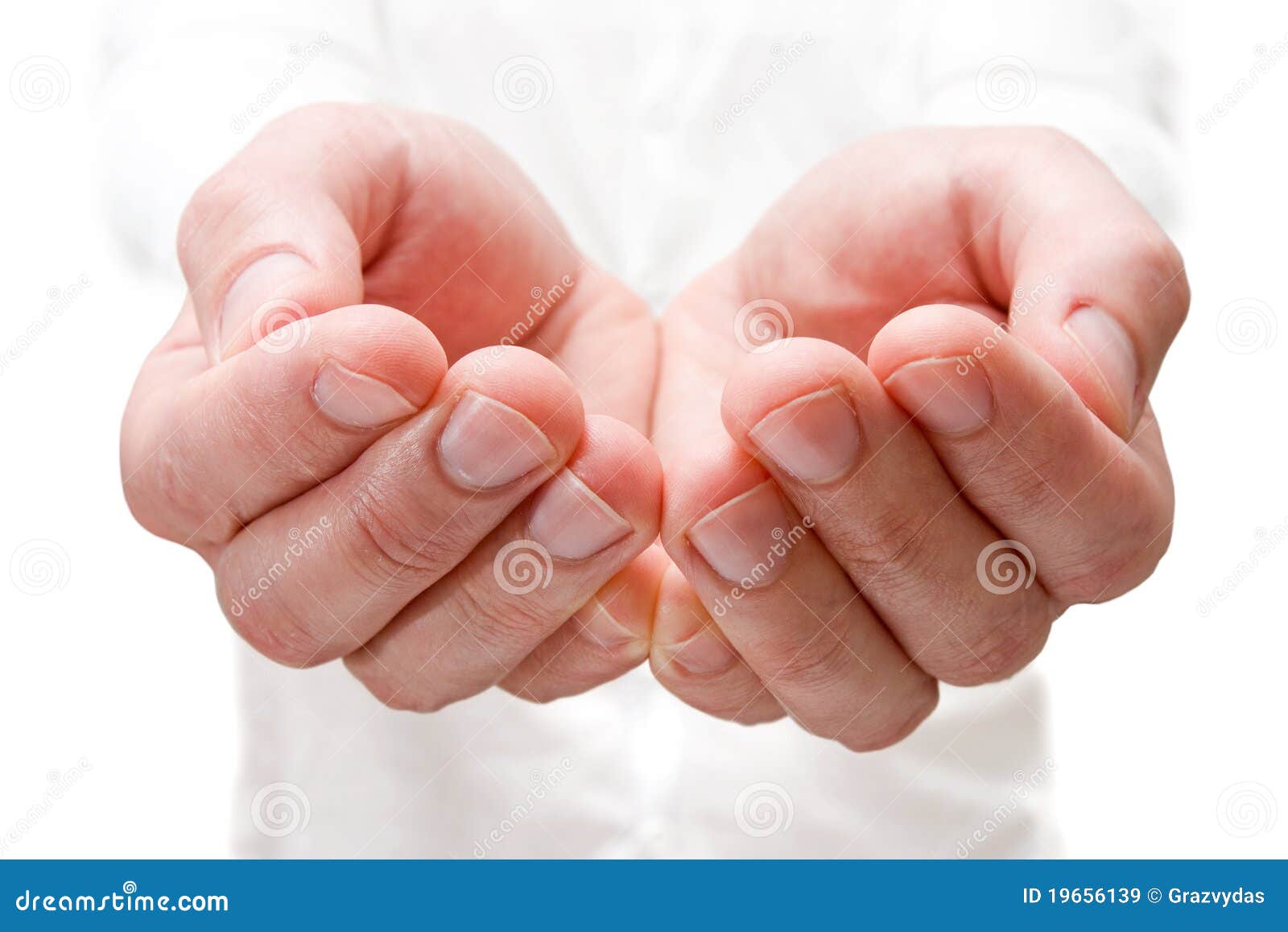 De Open Handen Van De Mens. Stock Afbeelding - Image of levensstijl ...