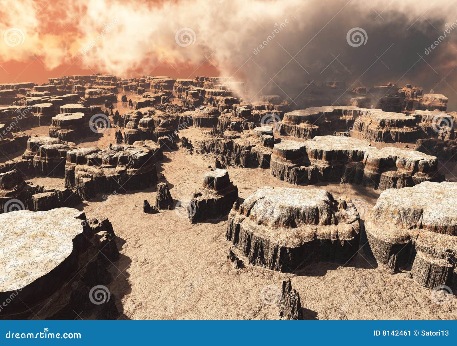 De oppervlakte van Mars stock afbeelding. Image of maan - 8142461