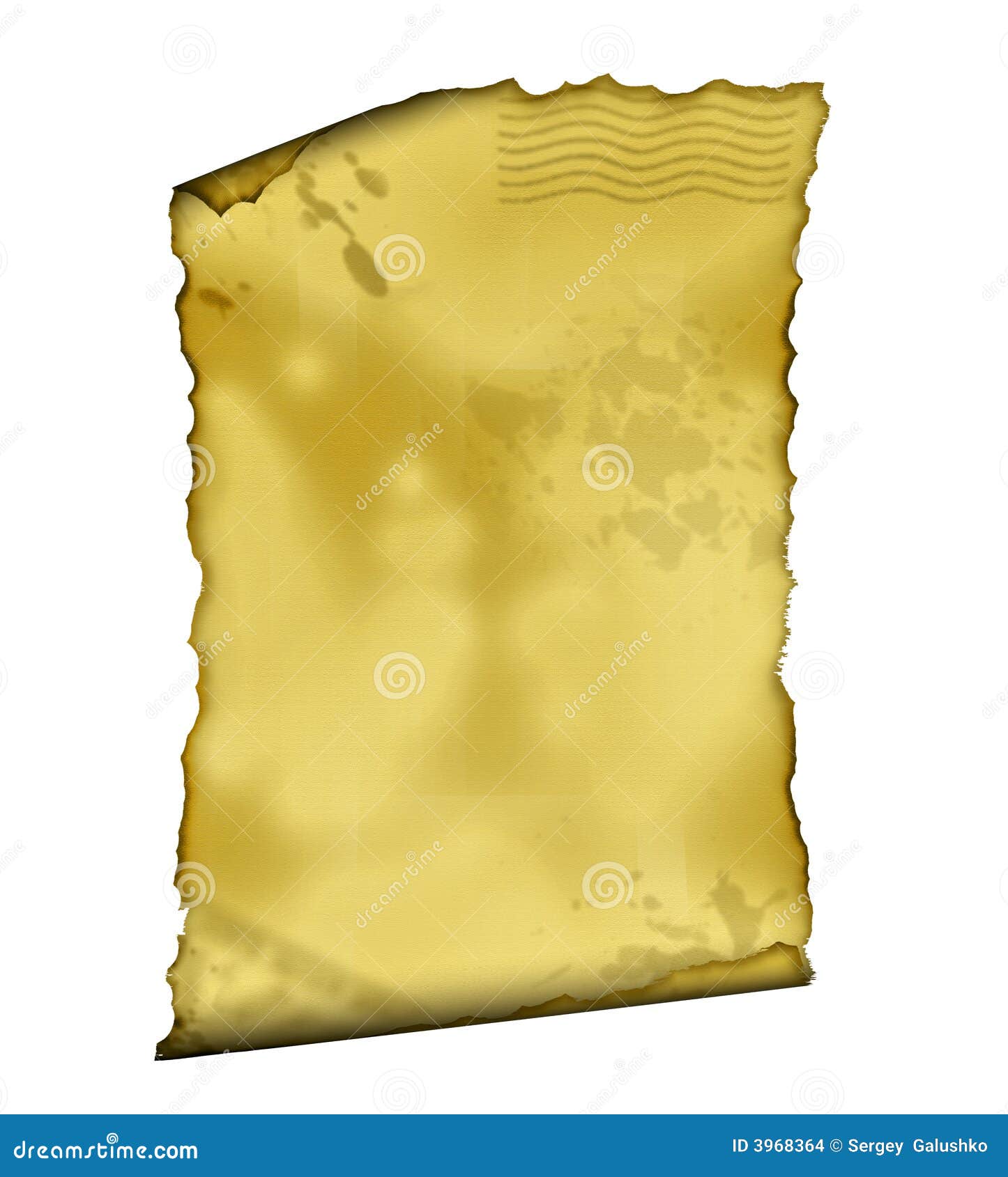 De oude brief stock illustratie. Illustration of geel - 3968364