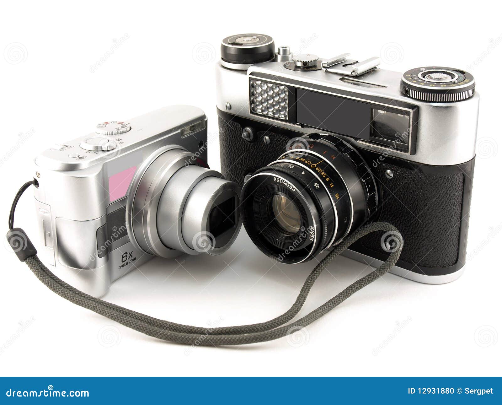 De Oude Camera Van Films Met Digitale Camera Stock Foto - Image of ...