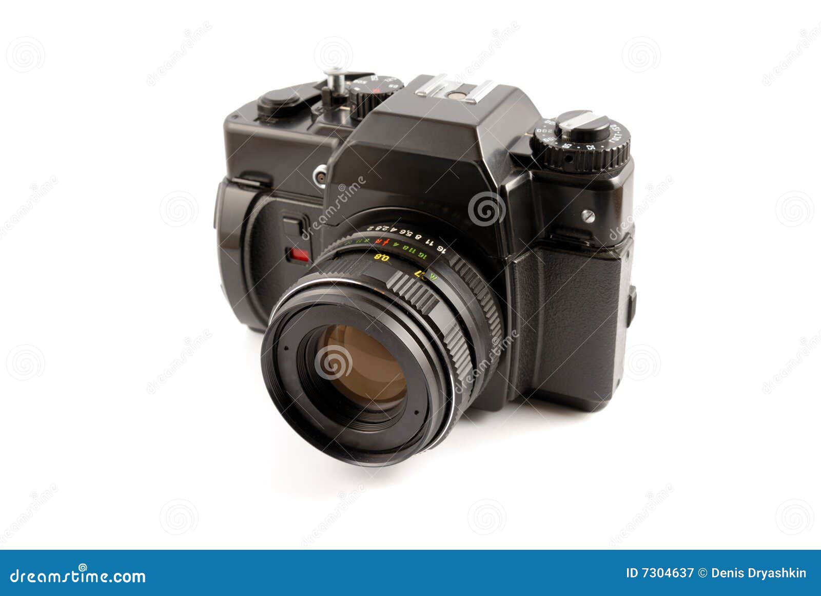 De Oude Filmcamera Op Een Witte Achtergrond Stock Afbeelding - Image of ...