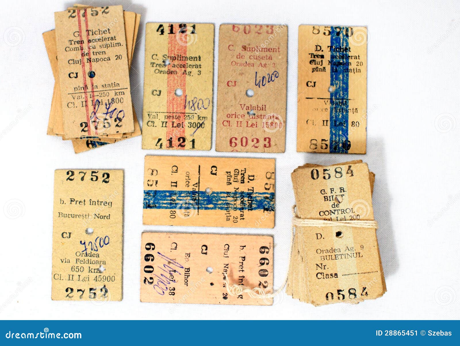 De Oude Kaartjes Van De Trein Stock Afbeelding - Image of wijnoogst ...