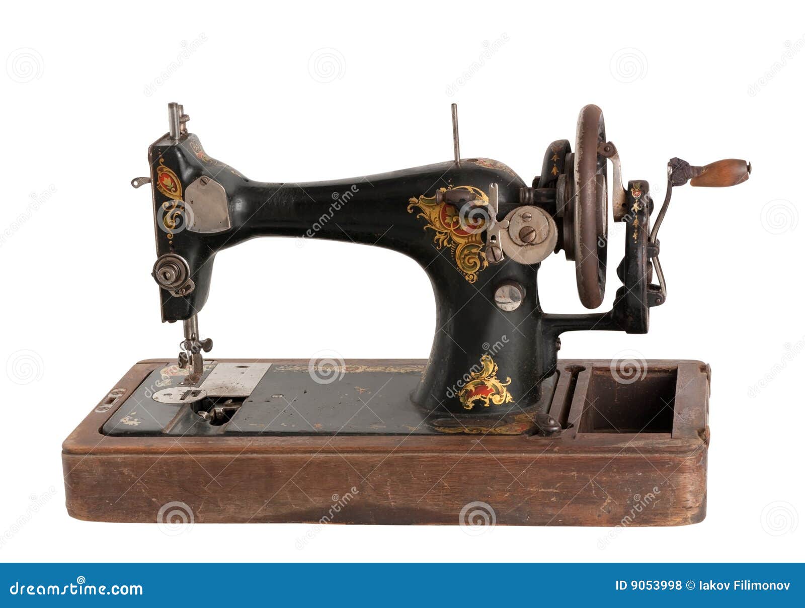 De oude naaimachine stock foto. Image of handig, draad - 9053998