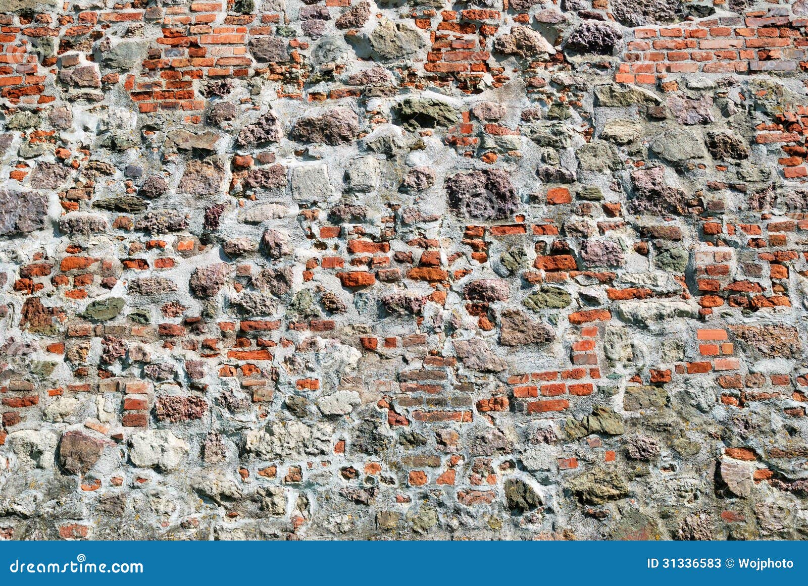 De Oude Rode Muur Van De Baksteensteen Stock Afbeelding - Image of ...