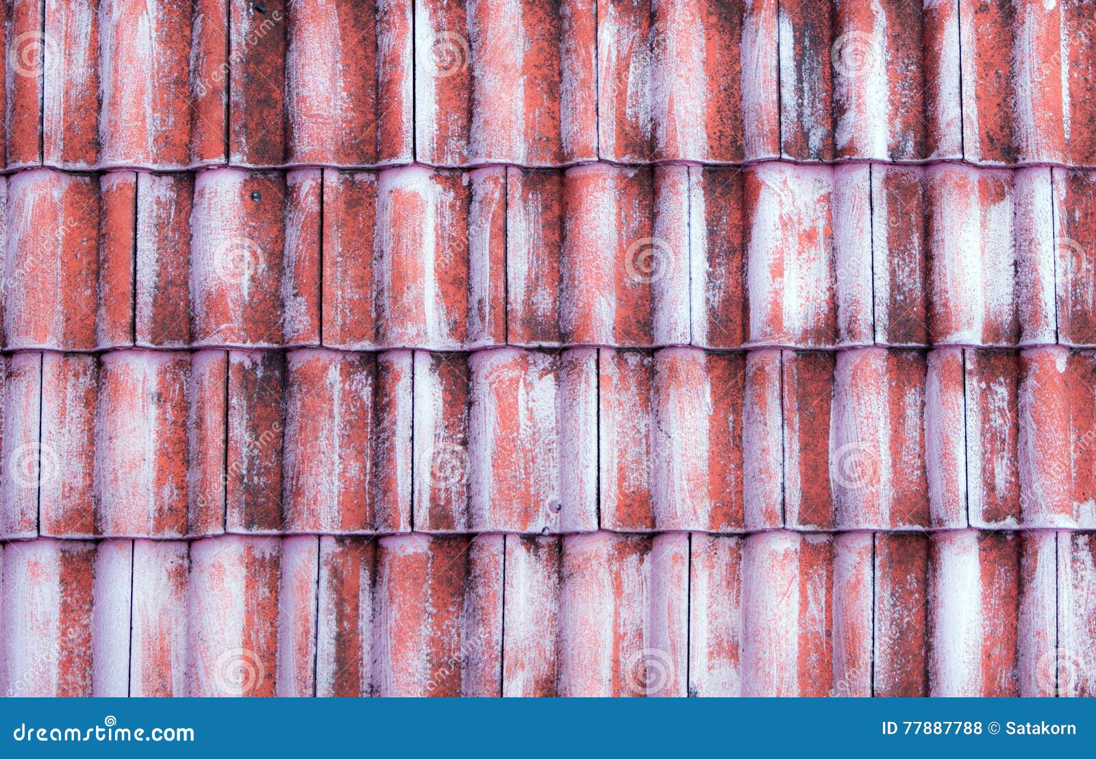 De Oude Rode Tegel Op Het Dak Stock Foto - Image of textuur, ceramisch ...