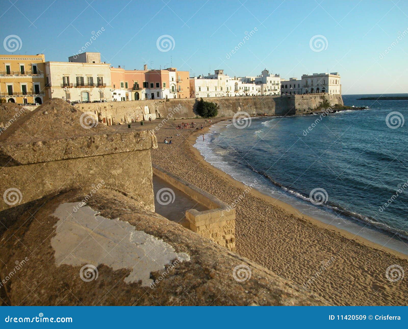 De Oude Stad Van Gallipoli, Apulia, Italië Stock Afbeelding - Image of ...