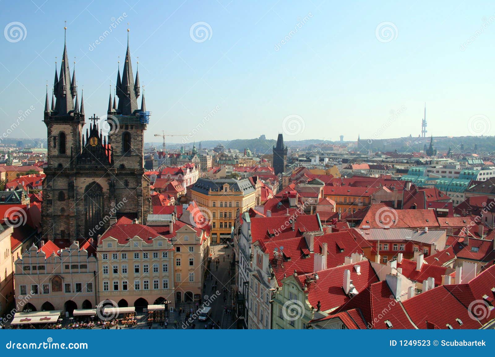 De Oude Stad van Praag stock afbeelding. Image of gotisch - 1249523