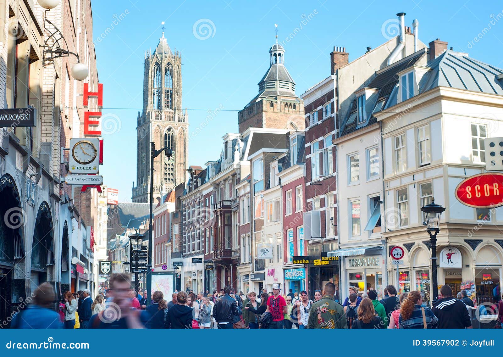 De Oude Stad van Utrecht redactionele fotografie. Image of holland ...