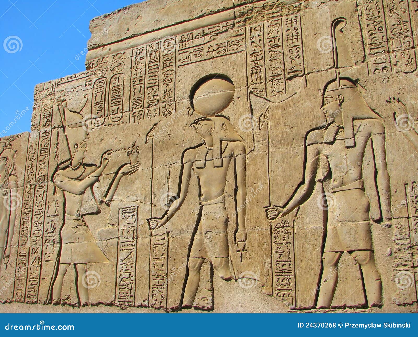 De Oude Steen Sneed Egyptische Hiërogliefen Redactionele Stock Foto ...