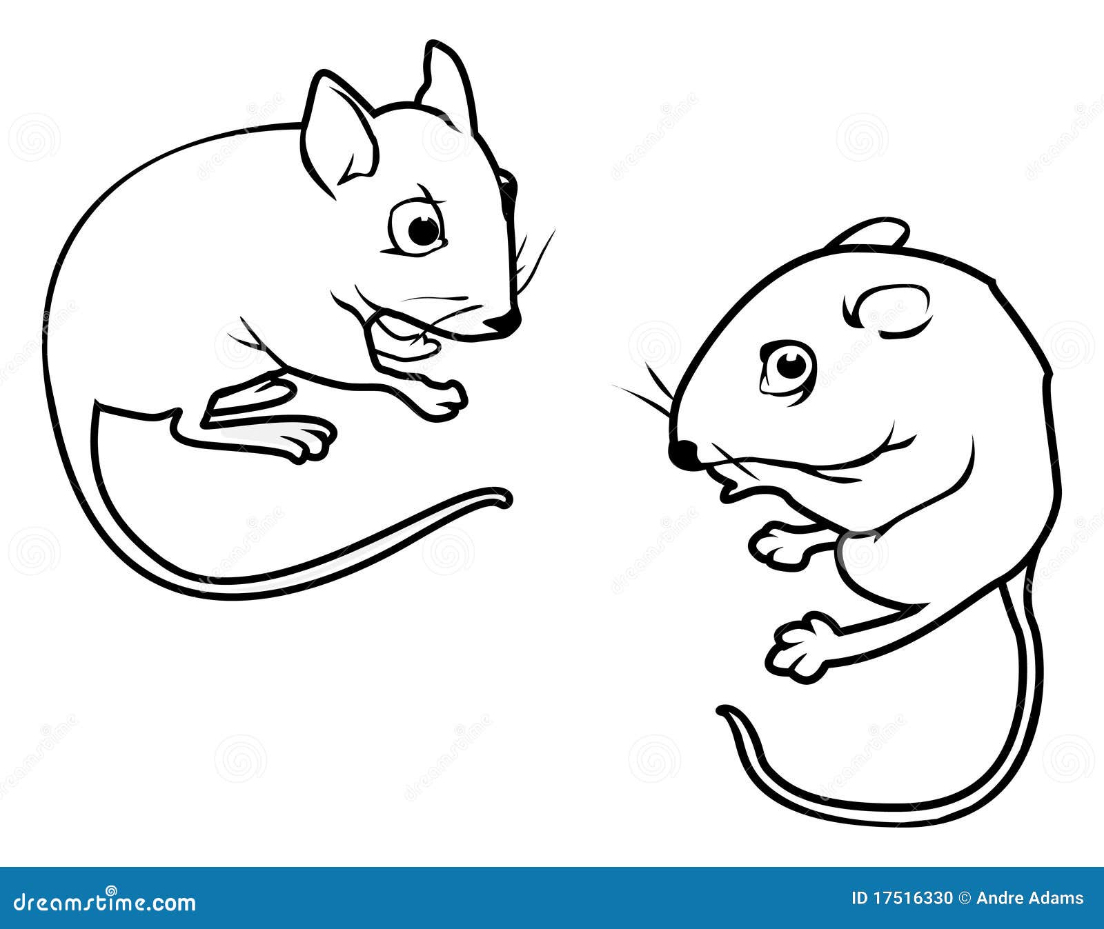 De overzichten van muizen vector illustratie. Illustration of huisdier ...