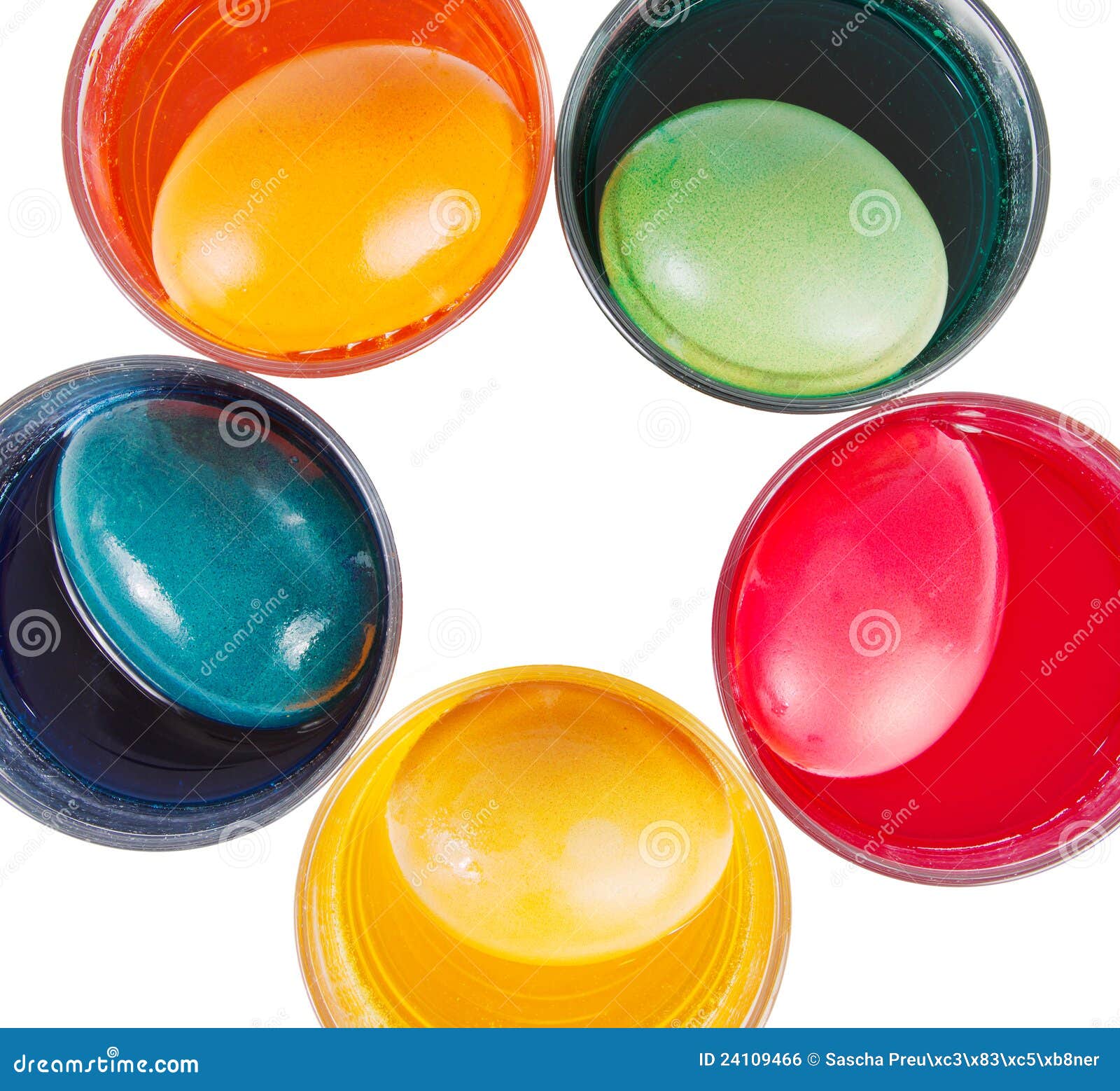 De Paaseieren Van De Kleurstof Stock Foto - Image of divers, sterven ...