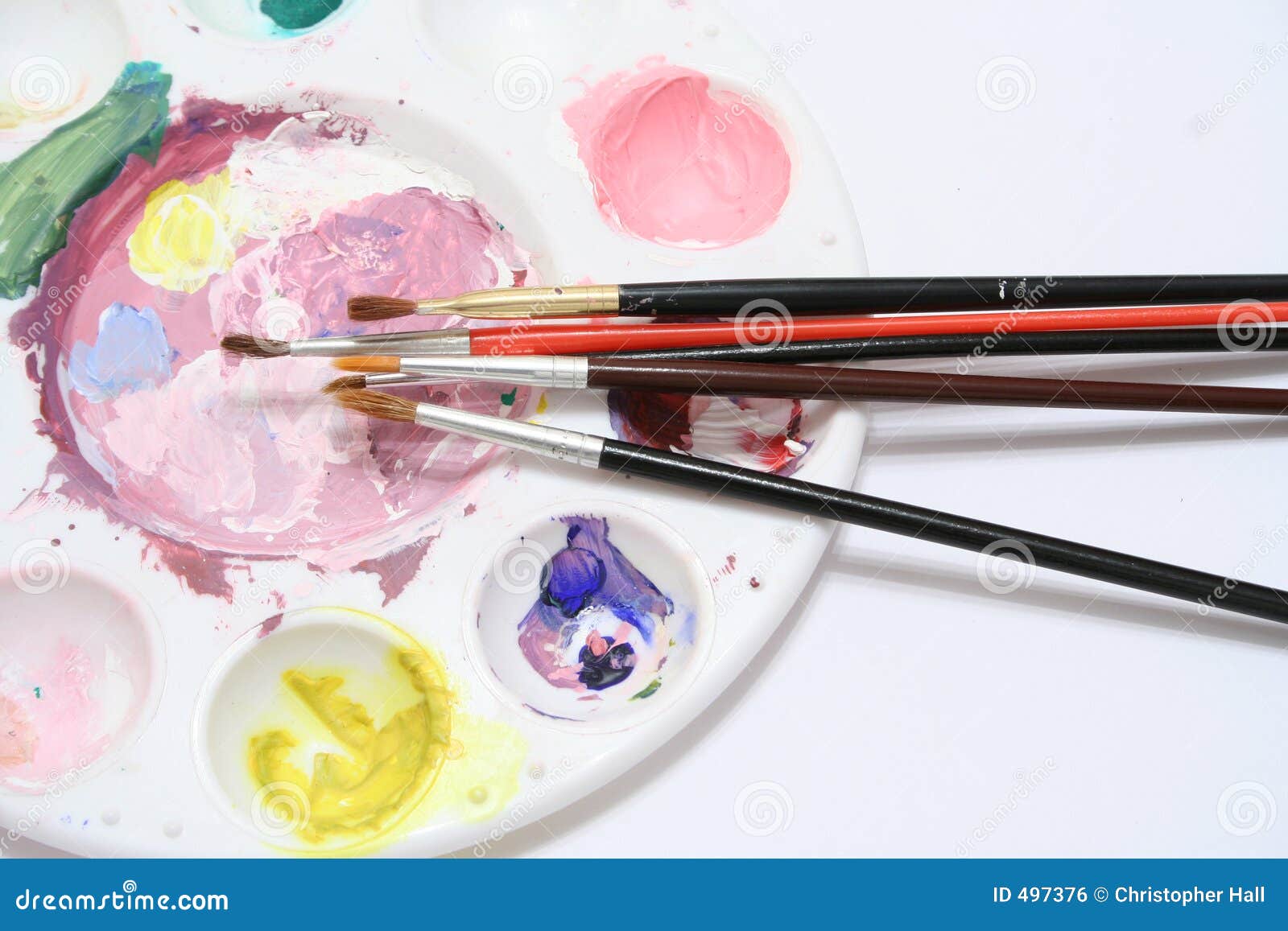 De Pallet van de verf stock foto. Image of klassiek, creatief - 497376