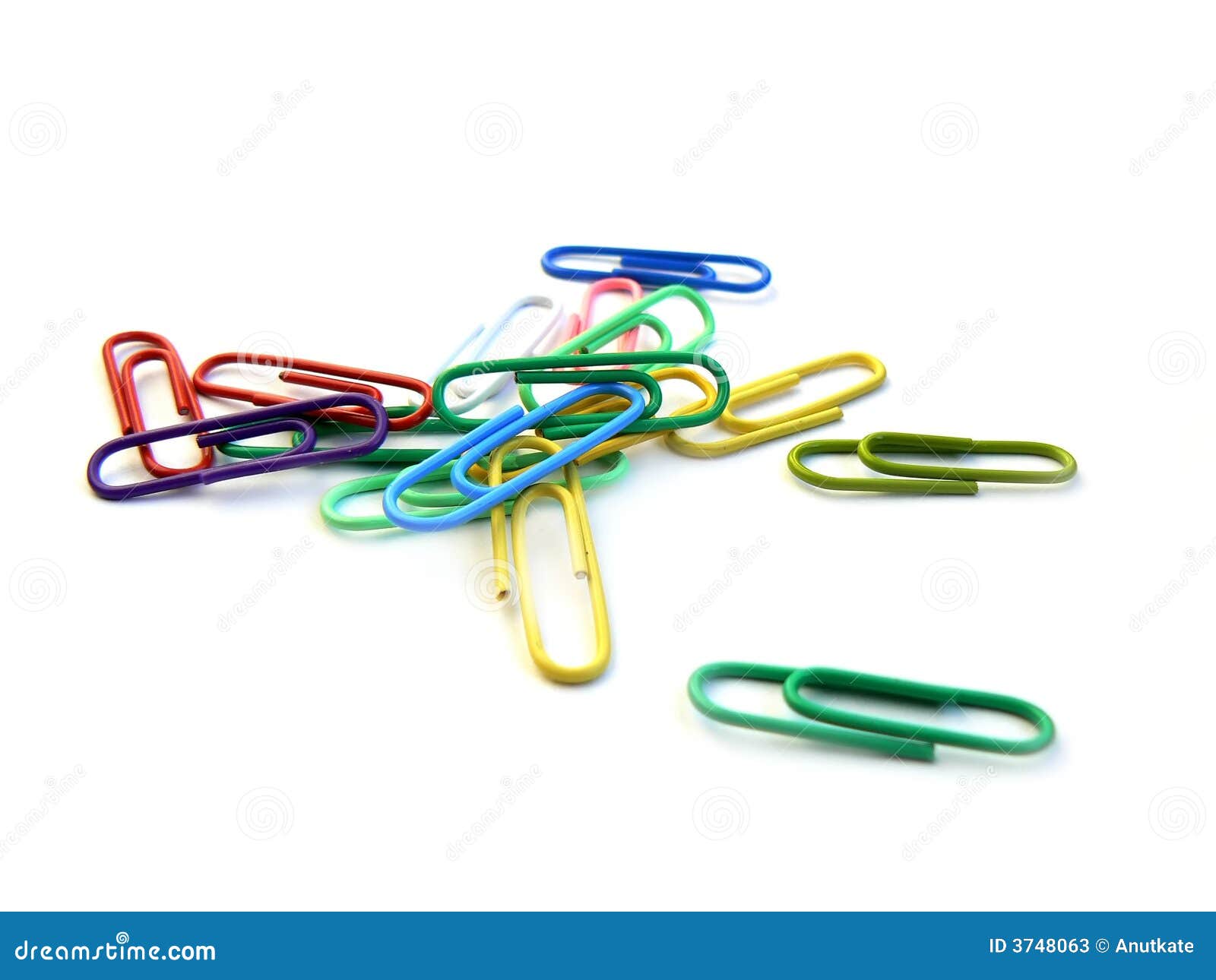 De Papier-klemmen Van De Kleur Stock Afbeelding - Image of apparatuur ...
