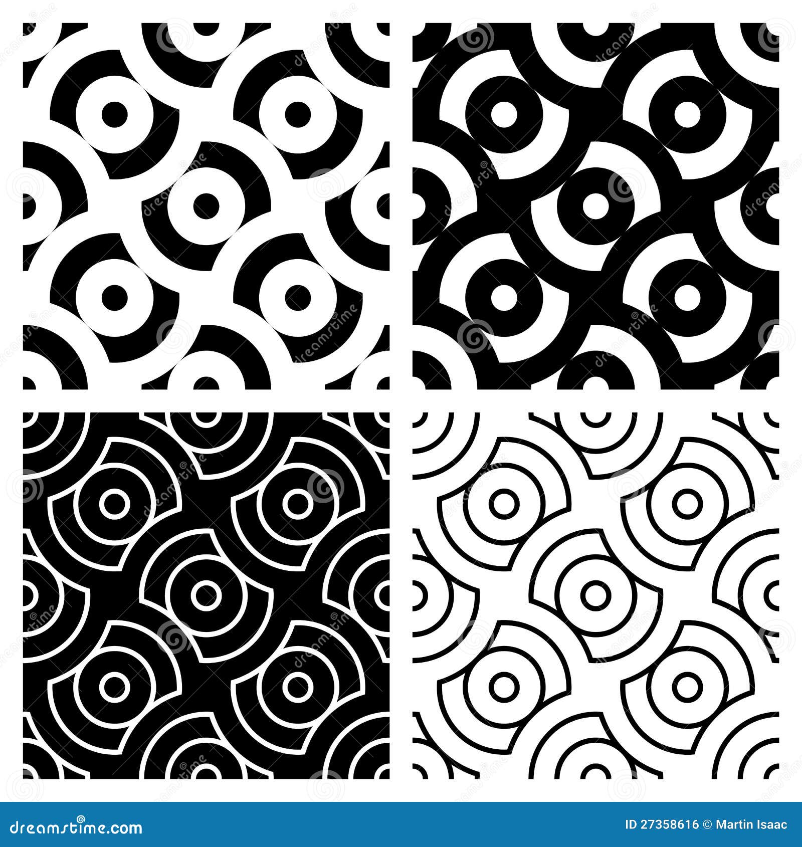 De Patronen van de cirkel vector illustratie. Illustration of zwart ...