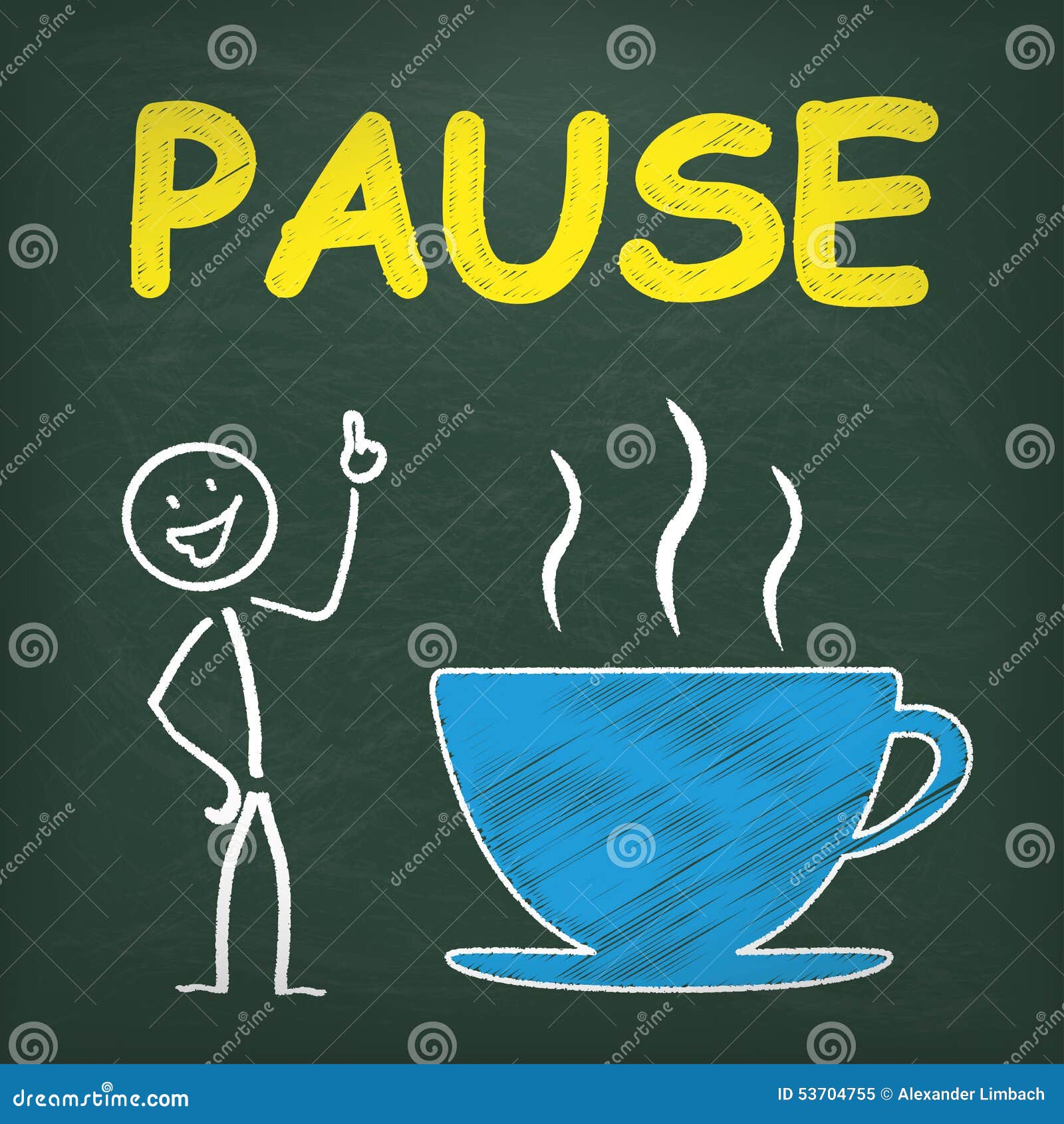De Pauze Van Bordstickman Coffeecup Vector Illustratie - Illustration ...