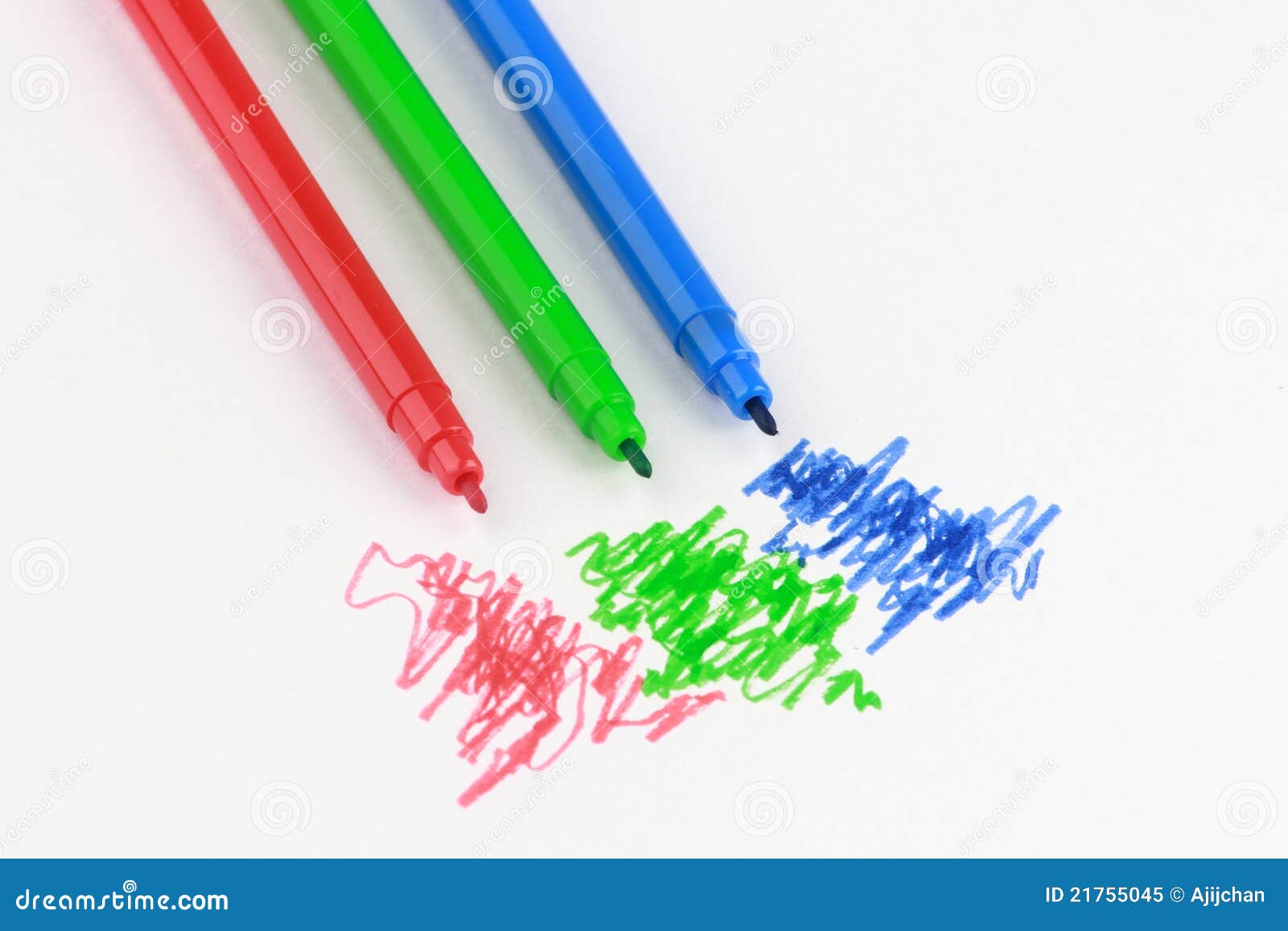 De Pennen Van De Schets Van RGB Kleuren Stock Afbeelding - Image of ...