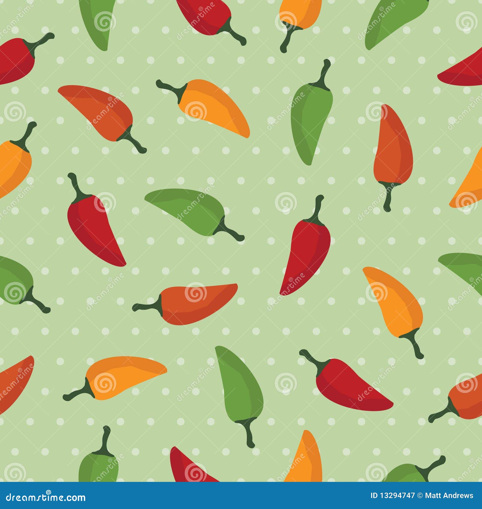 De Peperpatroon Van Spaanse Pepers Vector Illustratie - Illustration of ...
