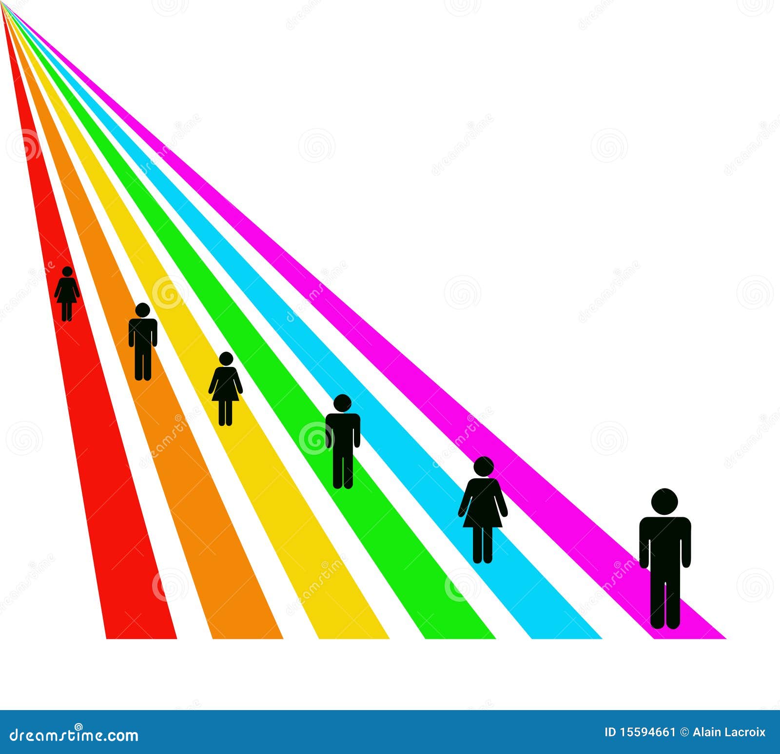 De persoonlijke groei stock illustratie. Illustration of werknemer ...