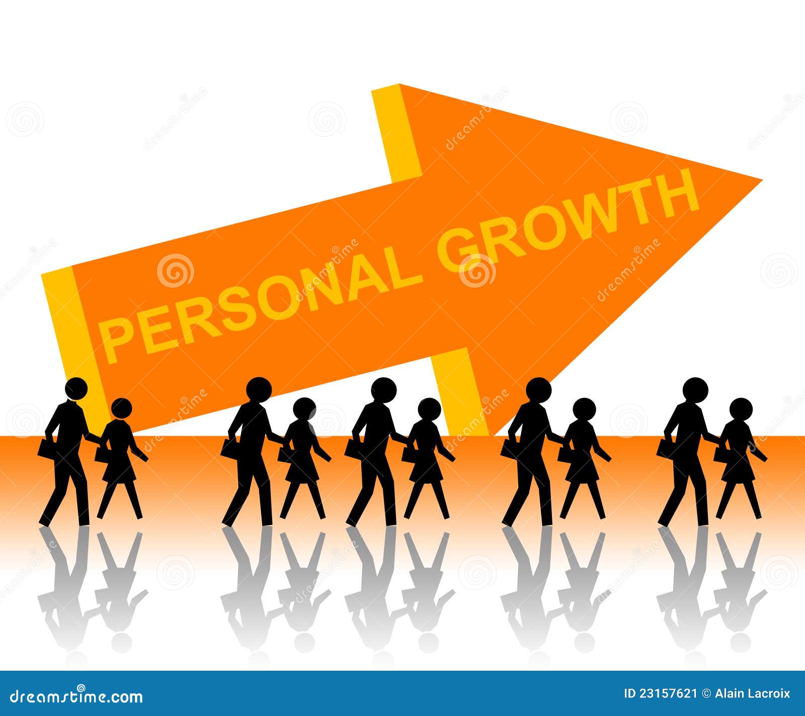 De persoonlijke groei stock illustratie. Illustration of individueel ...