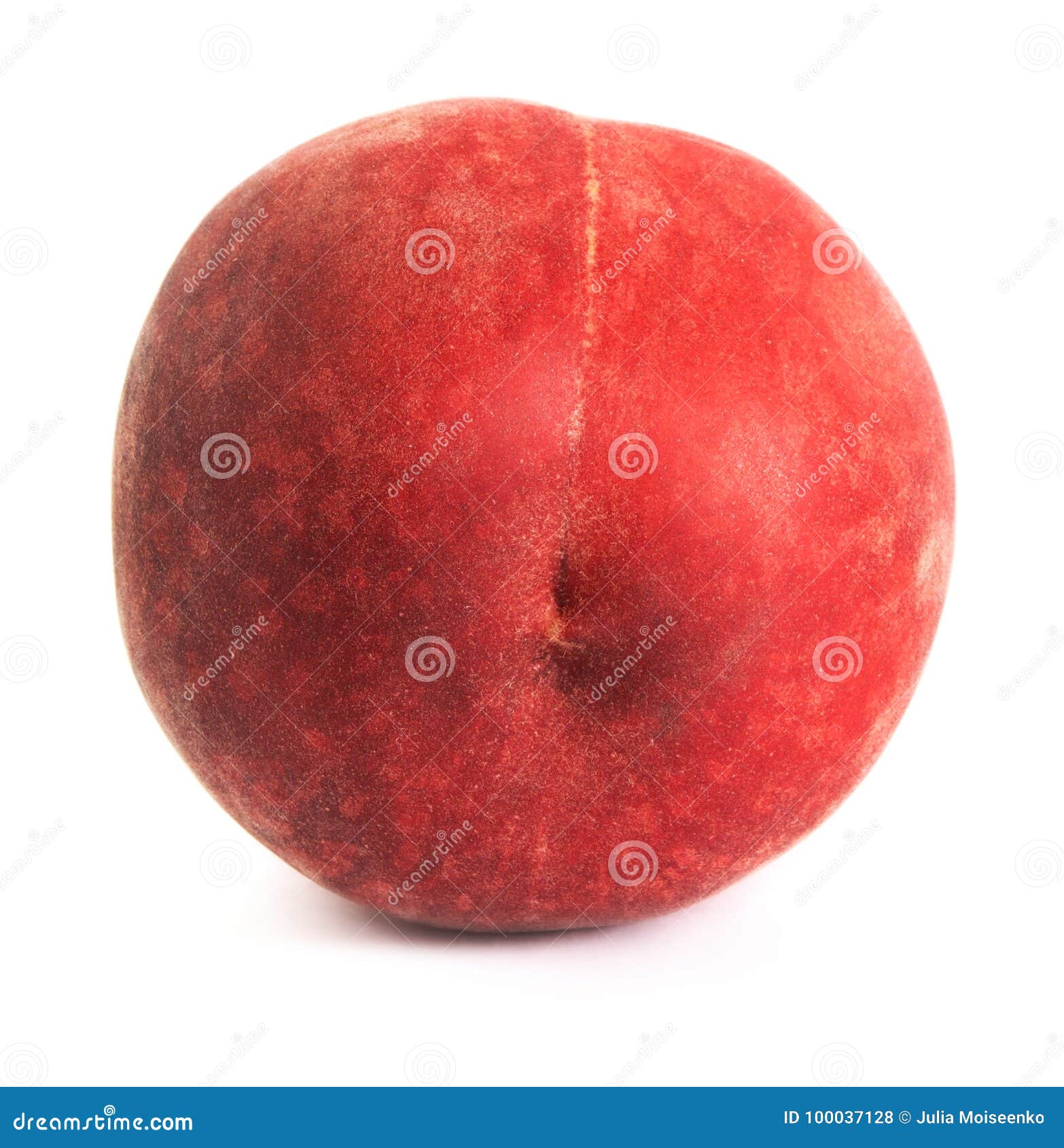 De Perzik Op Een Witte Achtergrond, Isoleert Perziken Op Achtergrond ...