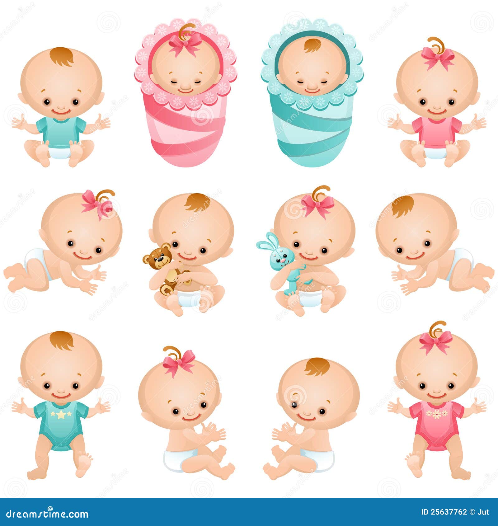 De Pictogrammen Van De Baby Vector Illustratie - Illustration of kind ...