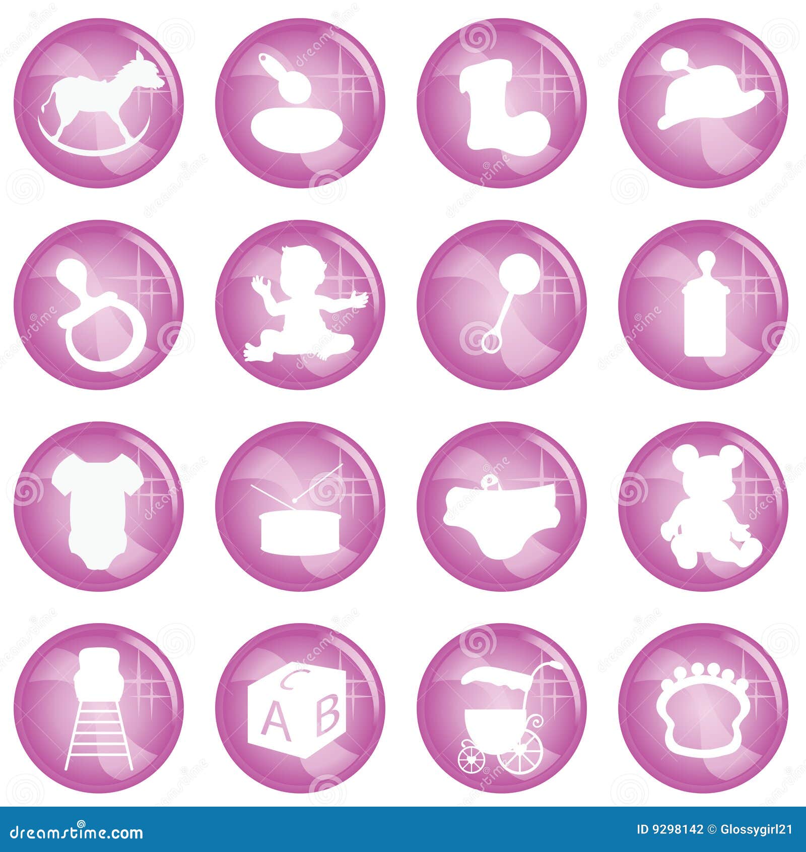 De Pictogrammen Van De Baby Vector Illustratie - Illustration of ...