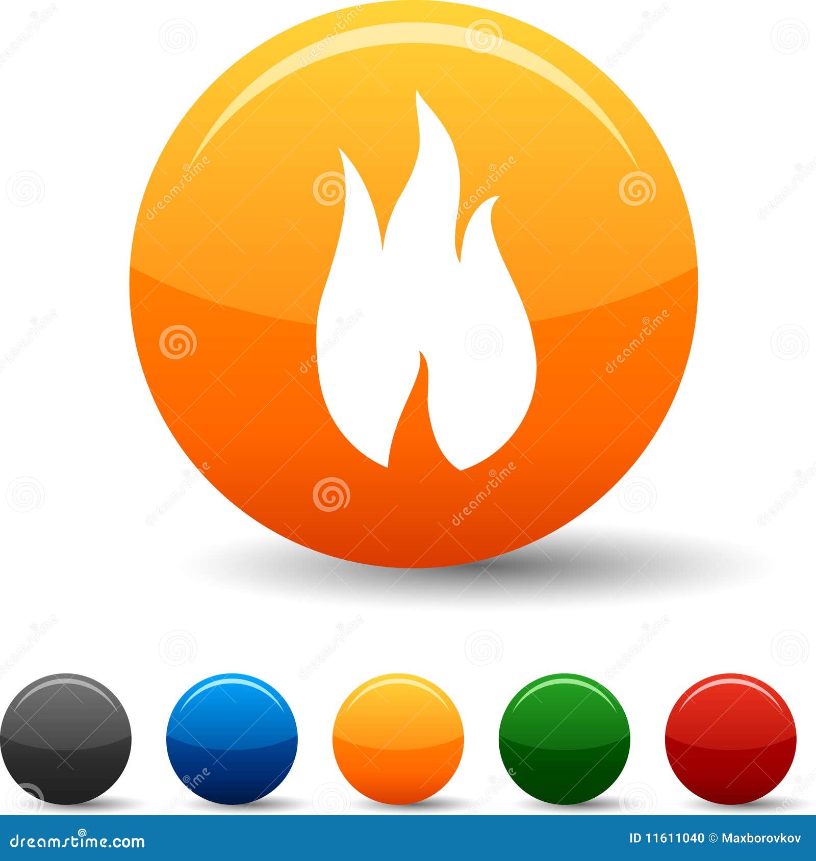 De Pictogrammen Van De Brand. Vector Illustratie - Illustration of ...