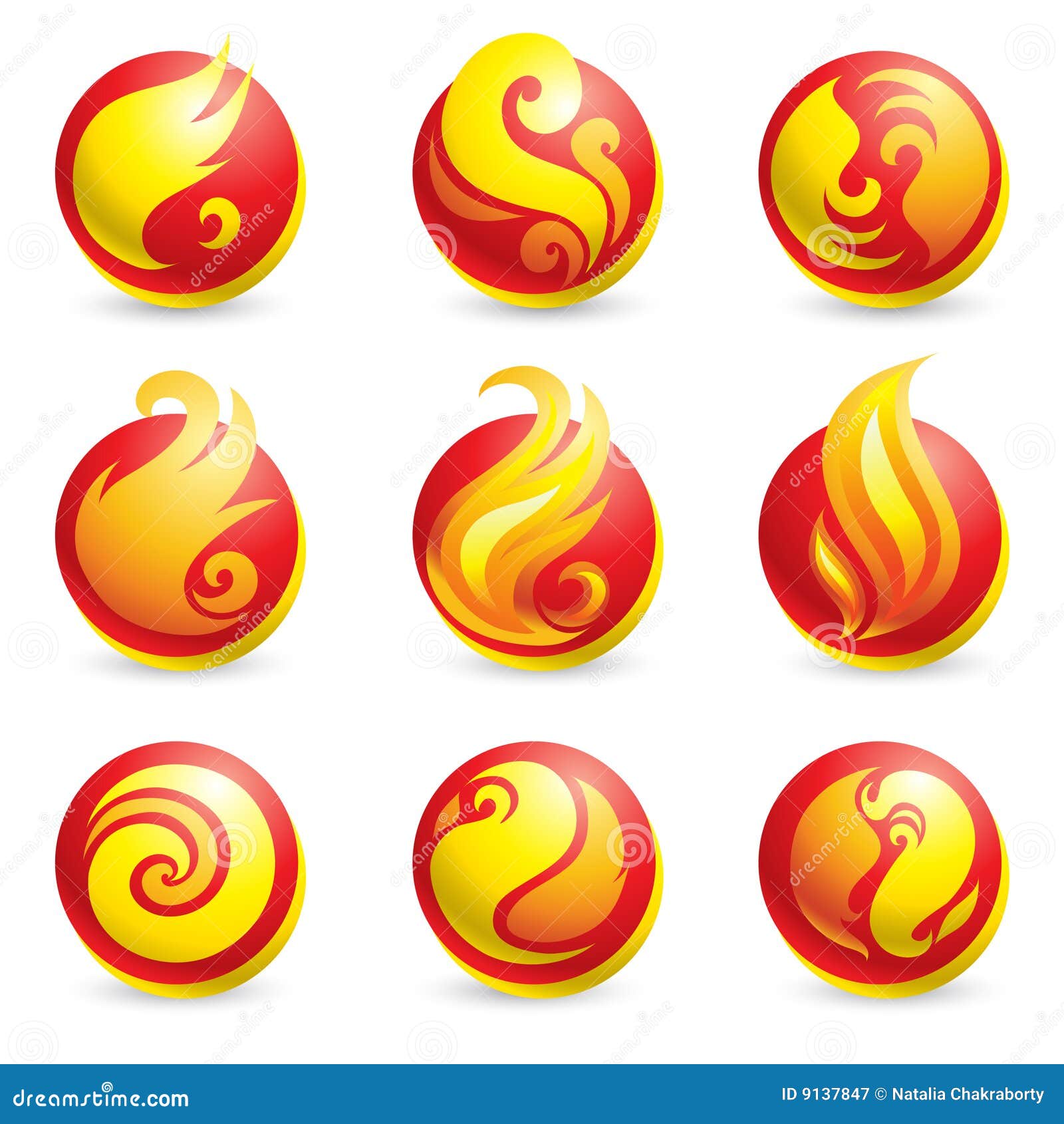 De Pictogrammen Van De Brand Vector Illustratie - Illustration of ...