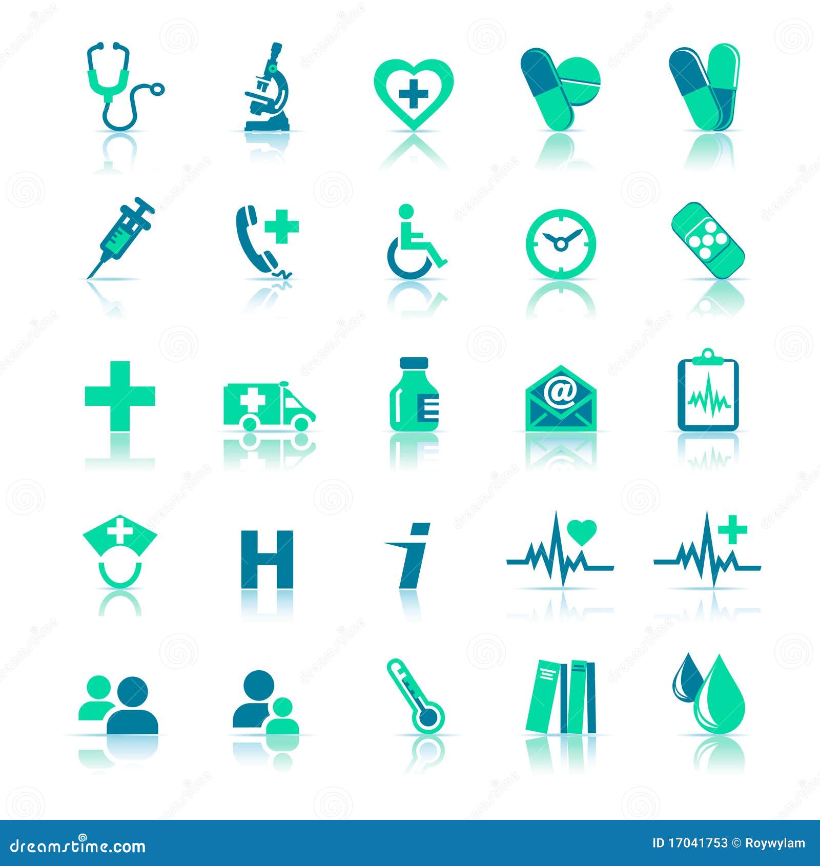 De Pictogrammen Van De Gezondheidszorg Vector Illustratie ...