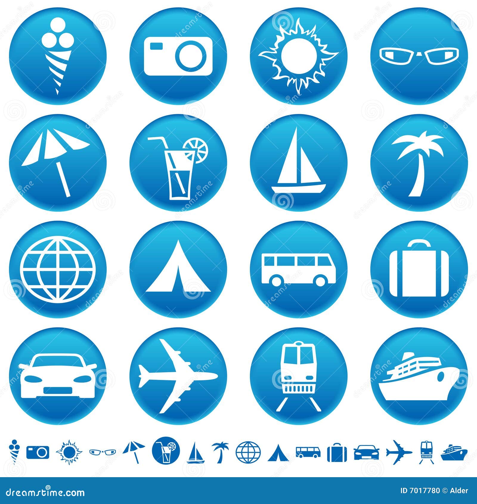 De Pictogrammen Van De Reis & Van Het Toerisme Vector Illustratie ...