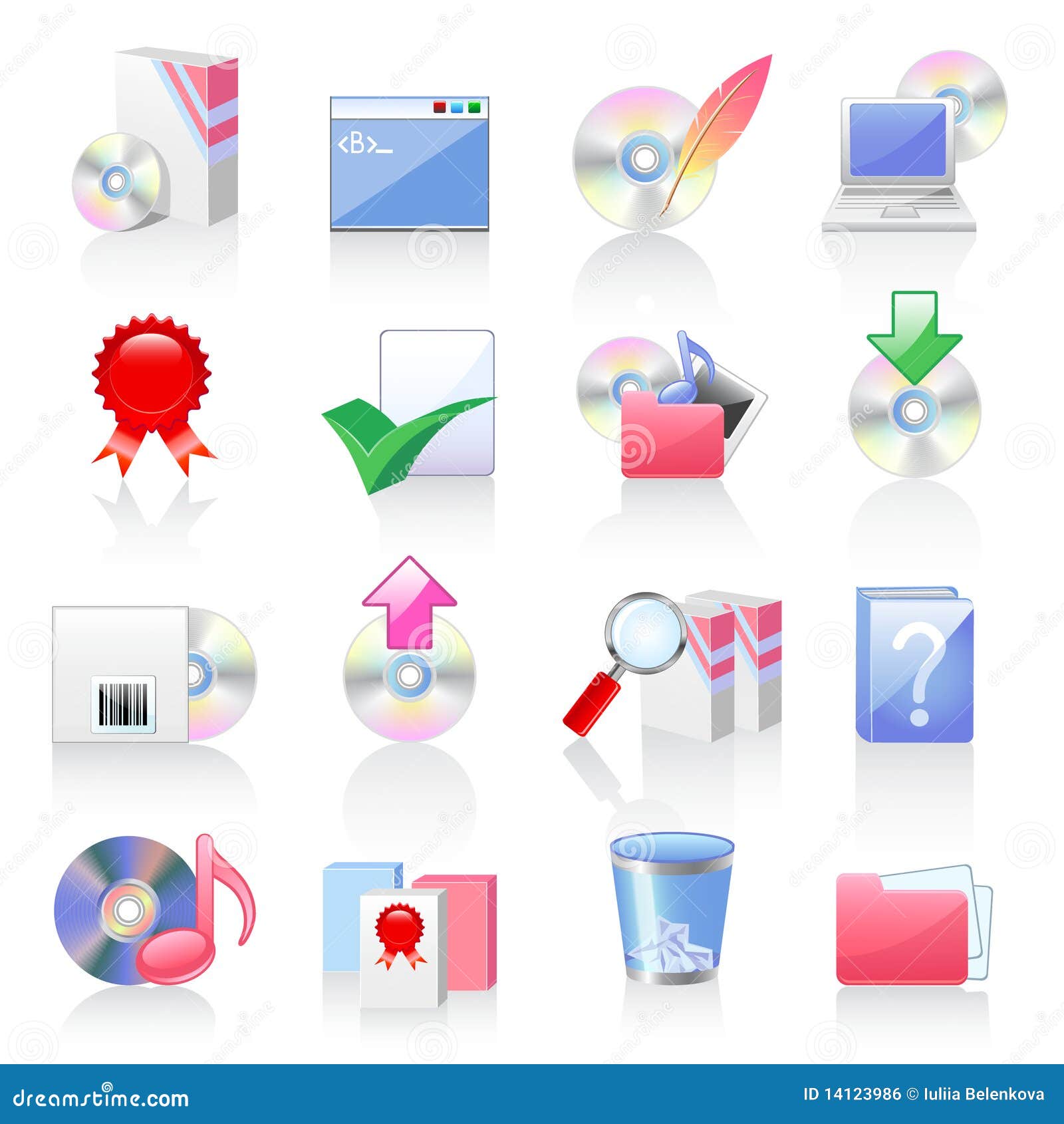 De Pictogrammen Van De Software En Van De Toepassing Vector Illustratie ...