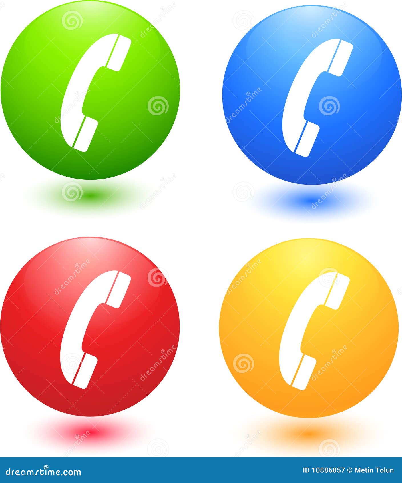 De Pictogrammen Van De Telefoon Vector Illustratie - Illustration of ...