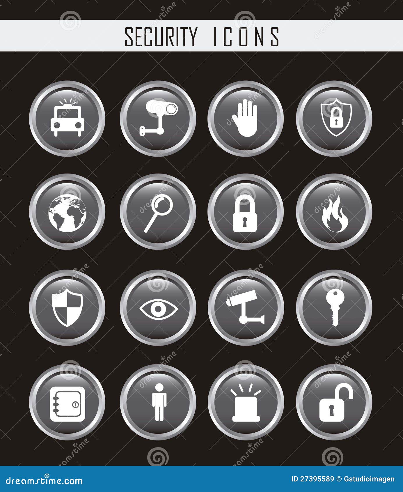 De Pictogrammen Van De Veiligheid Vector Illustratie - Illustration of ...