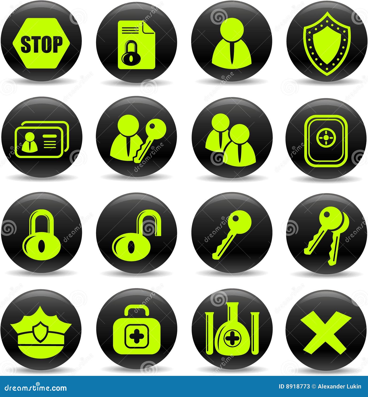 De Pictogrammen Van De Veiligheid Vector Illustratie - Illustration of ...