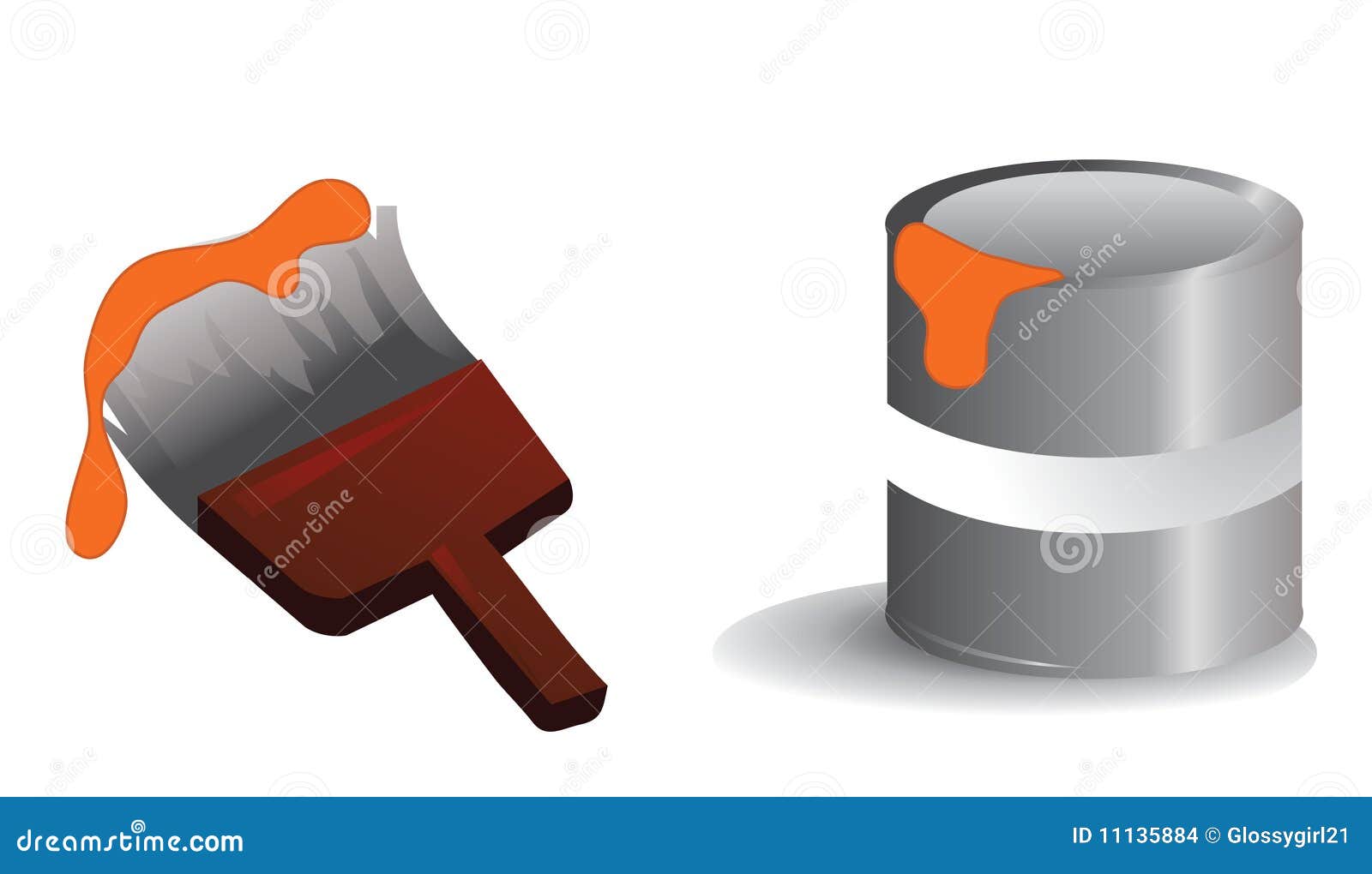 De Pictogrammen Van De Verf Vector Illustratie - Illustration of begrip ...