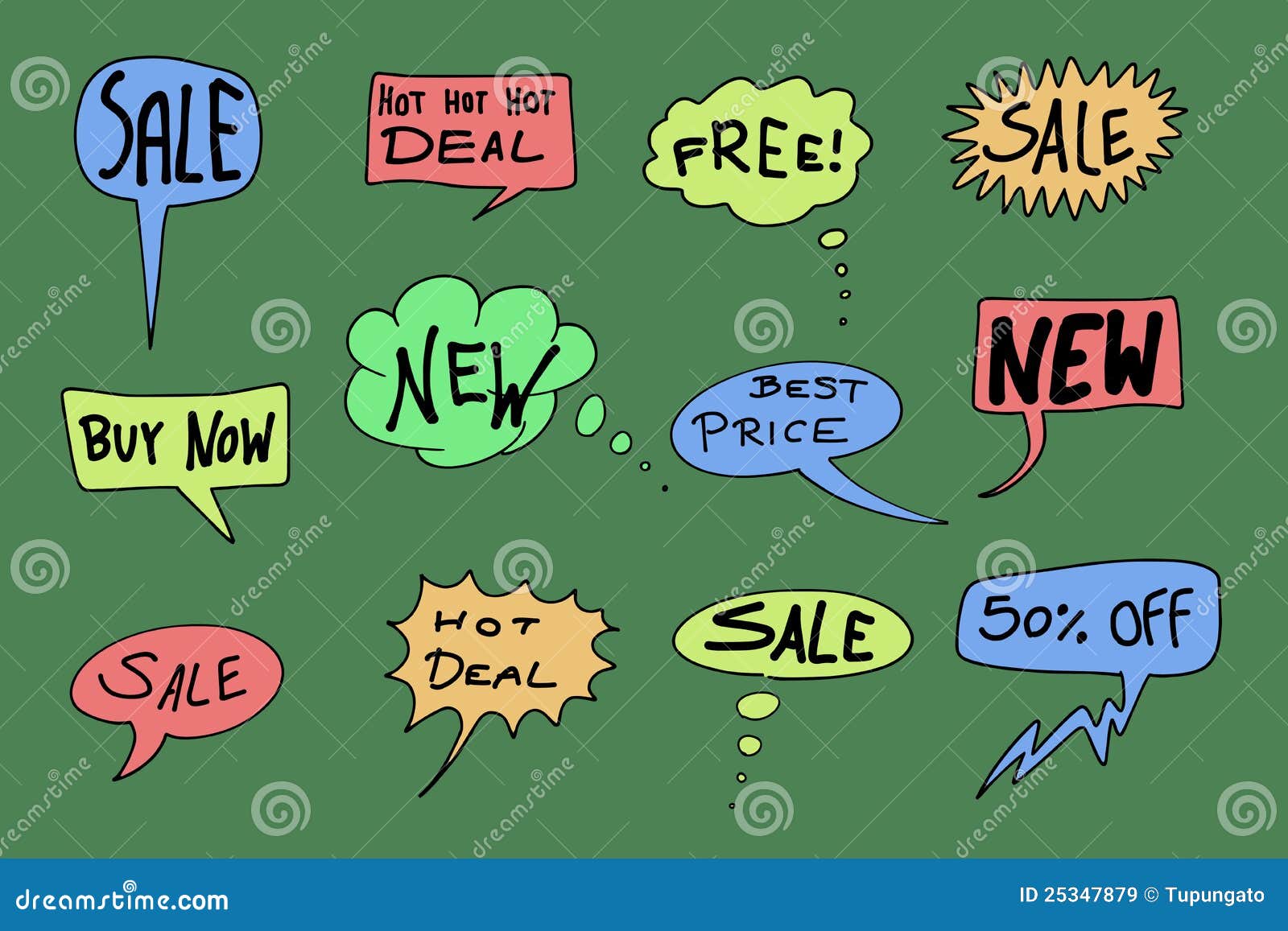 De Pictogrammen Van De Verkoop Vector Illustratie - Illustration of ...