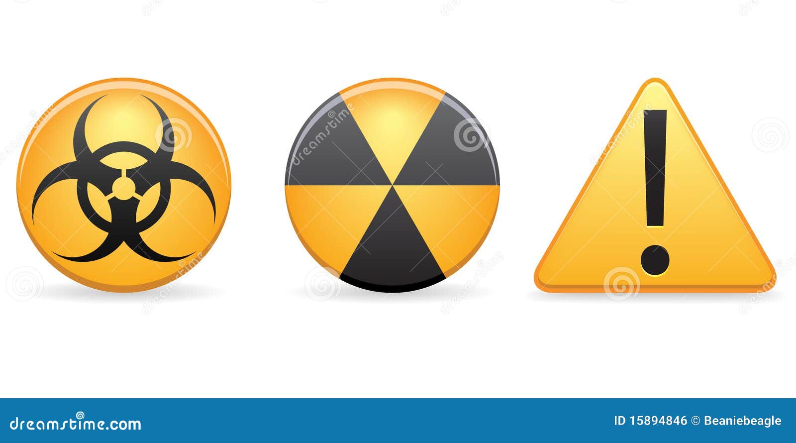 De Pictogrammen Van De Waarschuwing Vector Illustratie - Illustration ...