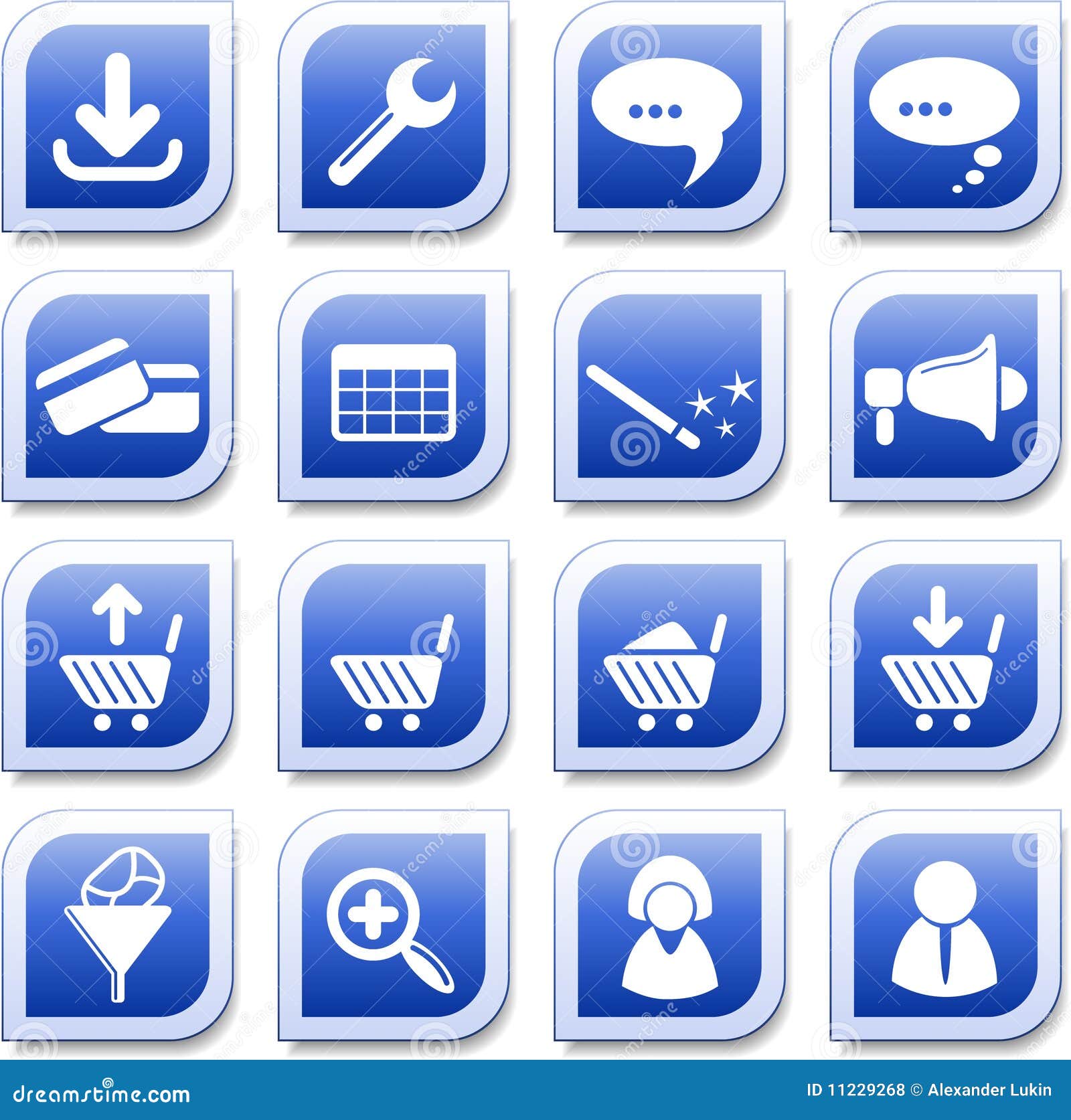 De Pictogrammen Van De Website Vector Illustratie - Illustration of ...