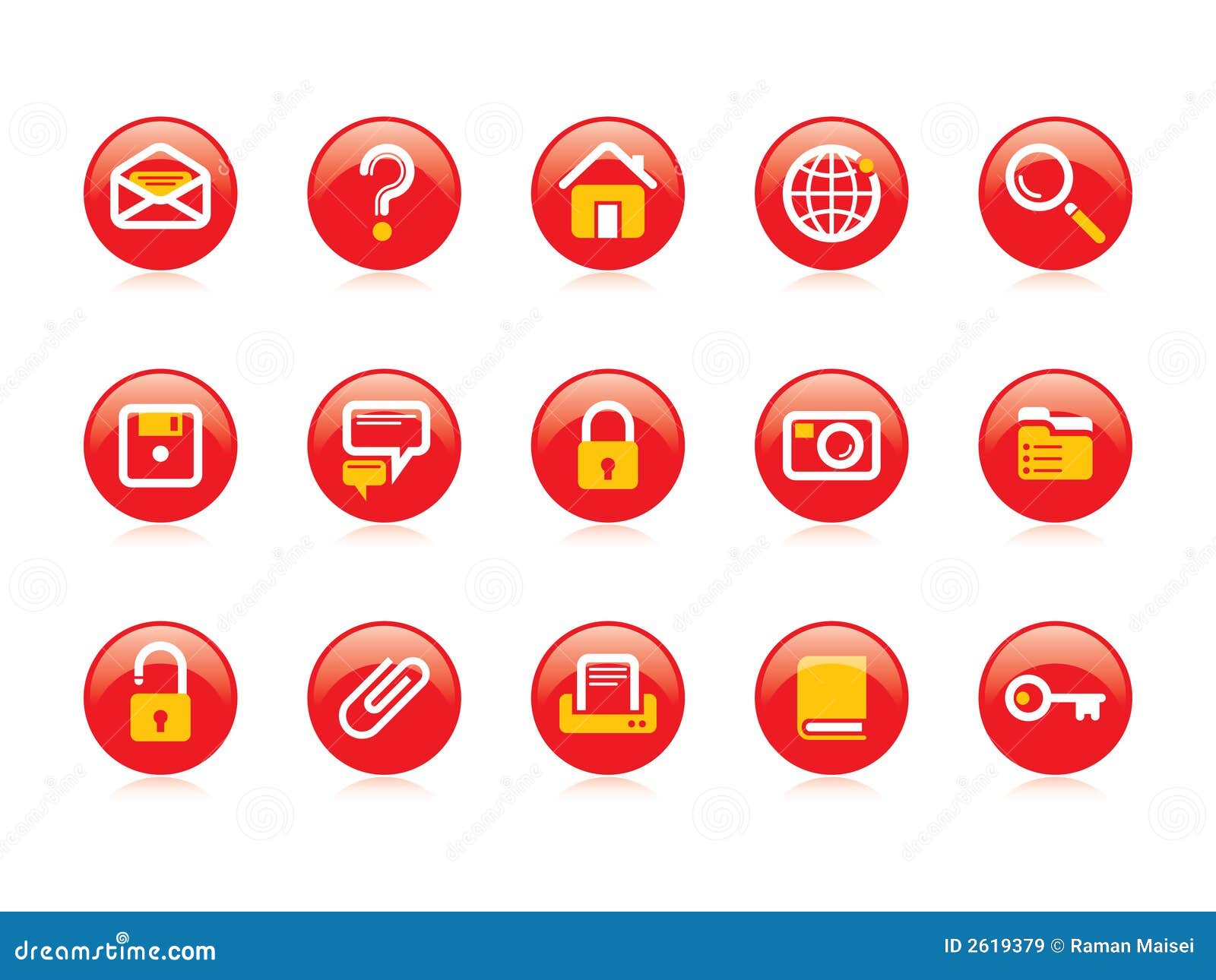 Website & Internet-pictogrammen Picture. Image: 2619379