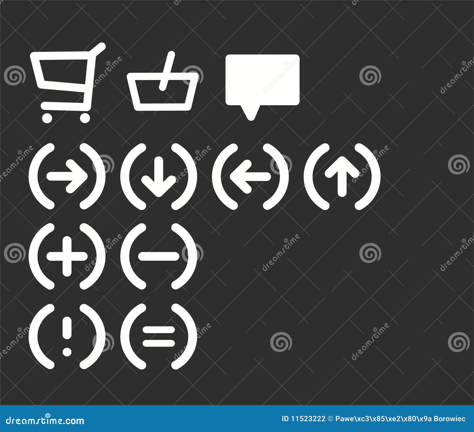 De Pictogrammen Van De Winkel Vector Illustratie - Illustration of ...