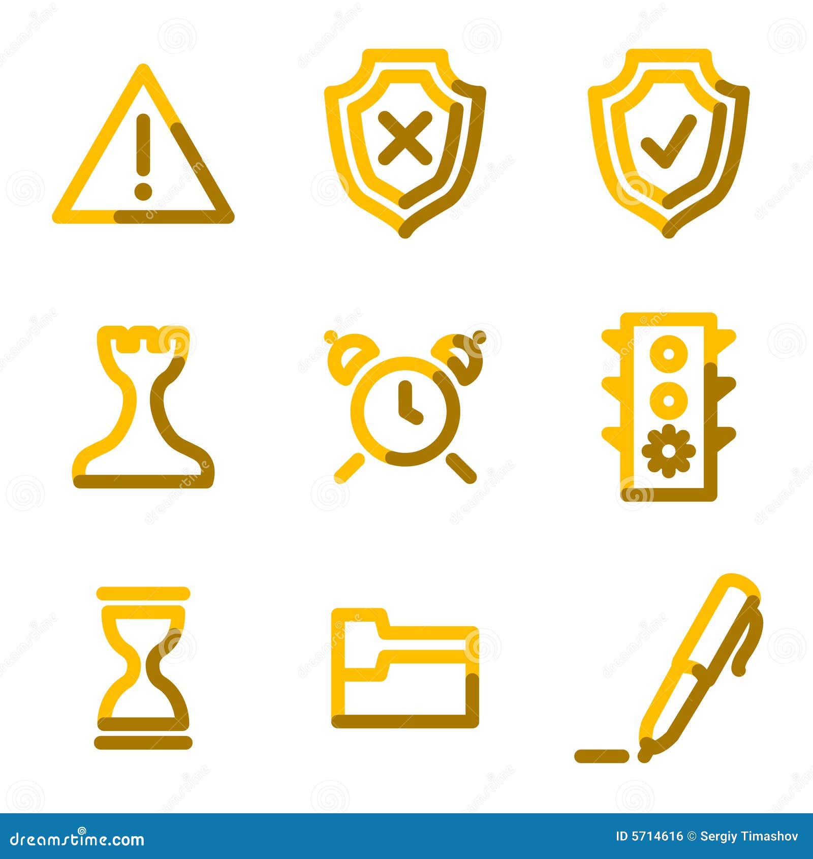 De Pictogrammen Van Het Beleid Vector Illustratie - Illustration of ...