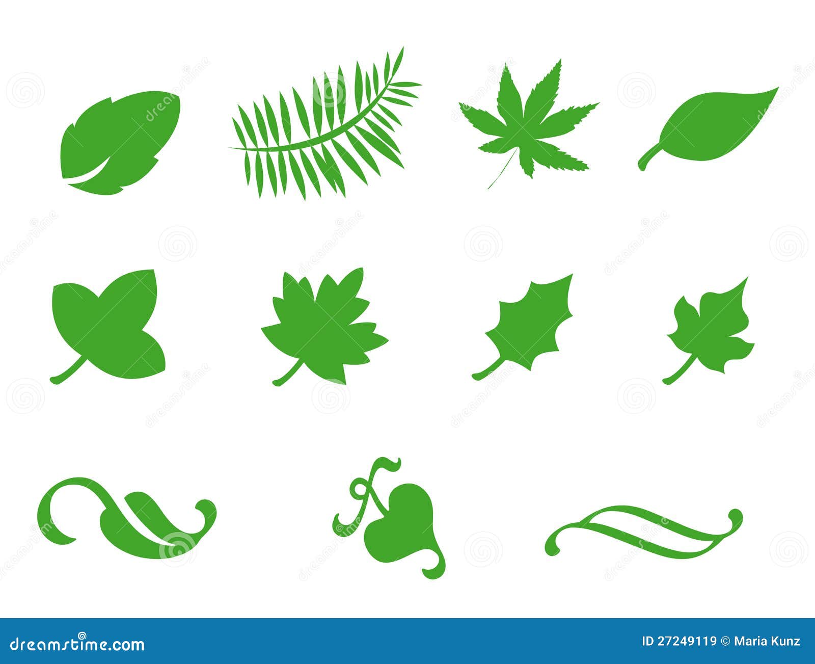 De Pictogrammen Van Het Blad Stock Illustratie - Illustration of ...