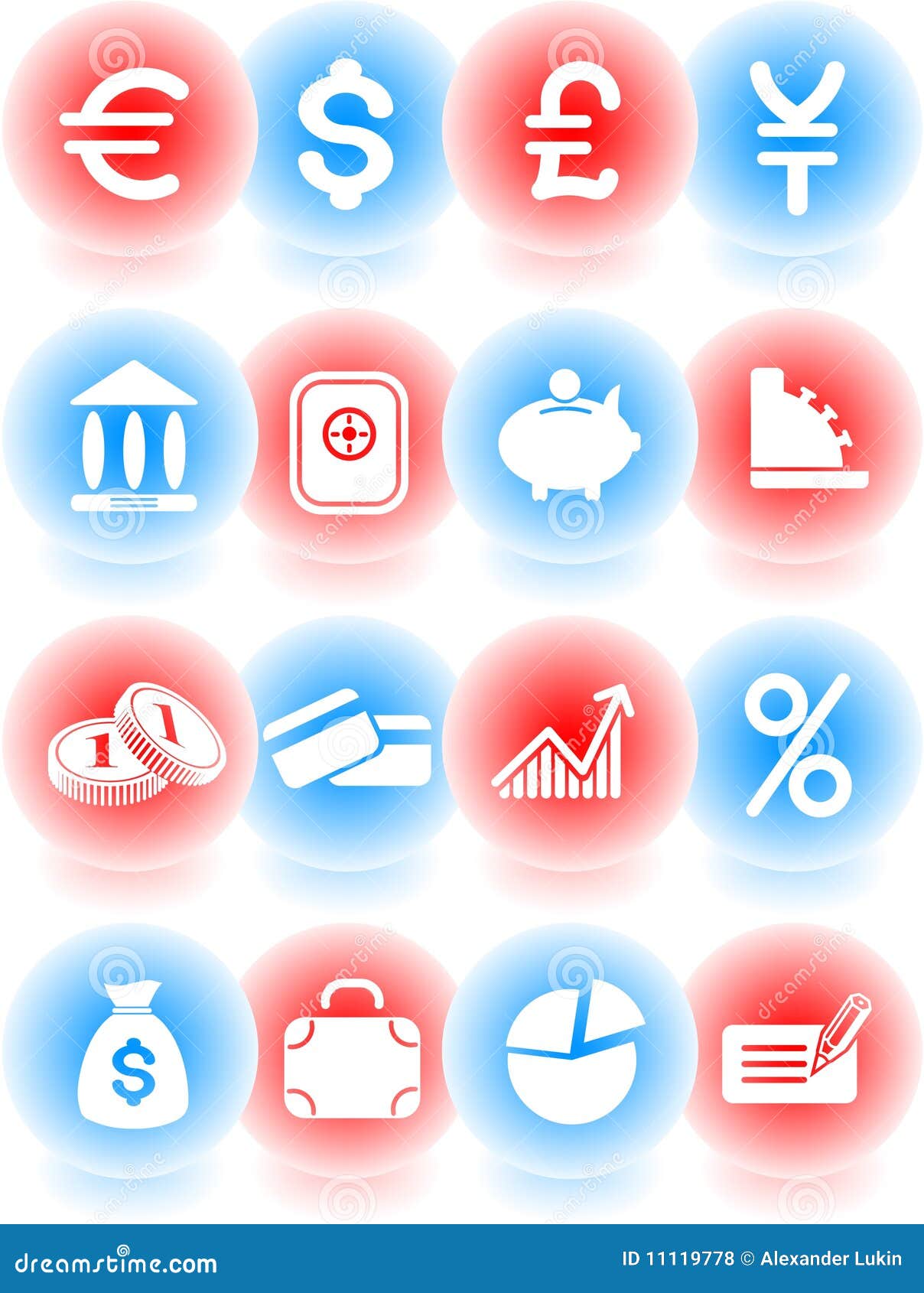 De Pictogrammen Van Het Geld Vector Illustratie - Illustration of ...