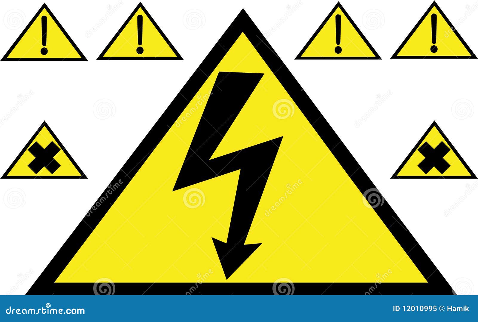 De Pictogrammen Van Het Gevaar Vector Illustratie - Illustration of ...