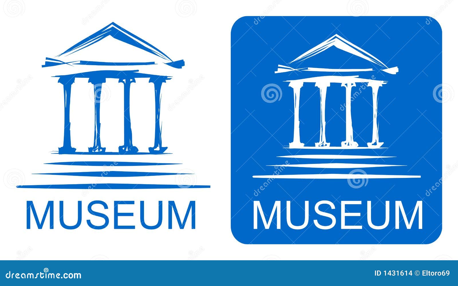 De Pictogrammen Van Het Museum Vector Illustratie - Illustration of ...