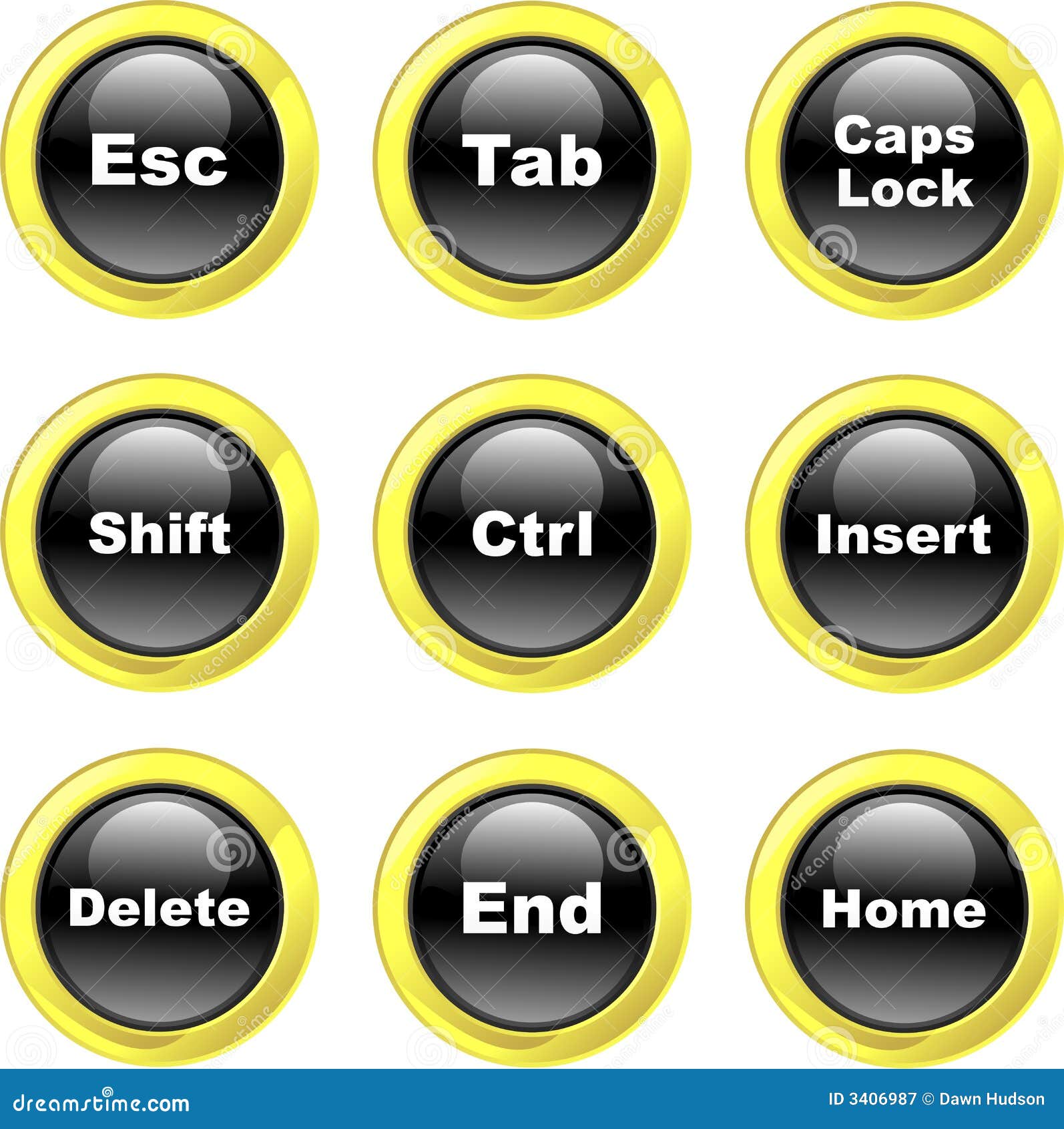 De Pictogrammen Van Het Toetsenbord Vector Illustratie - Illustration ...